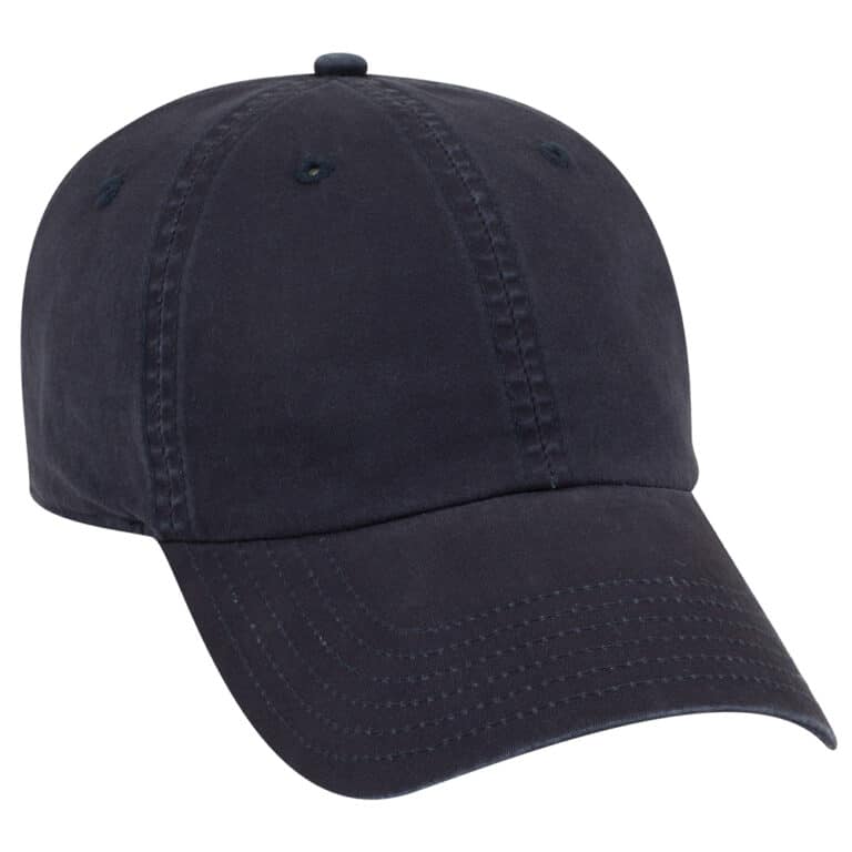 Six Panel Garment Washed LW Cotton Dad Cap NAvy - Fast Caps