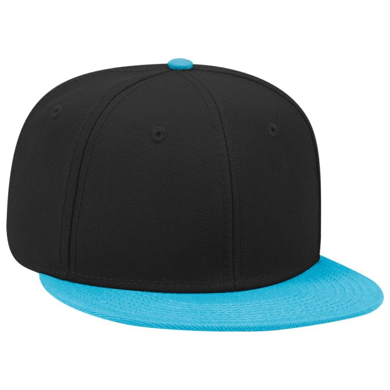 Six Panel Wool Blend Flat Cap Custom Flat Caps Fast Caps